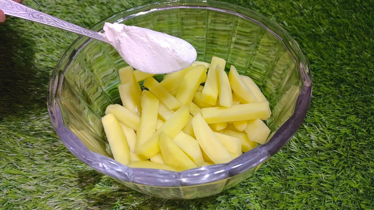 Just Add The Flour With Potatoes The Result is Amazing | French Fries ...