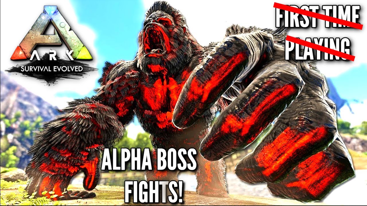 🔴LIVE - All 3 Alpha Boss Fights - Ark Survival Evolved: The Island ...