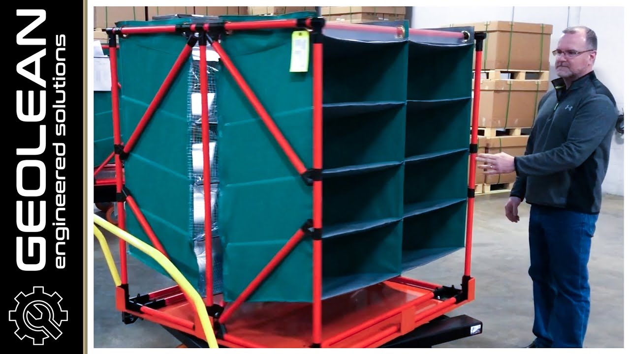 GeoLean Rotational Cart w/ Bag Dunnage - YouTube