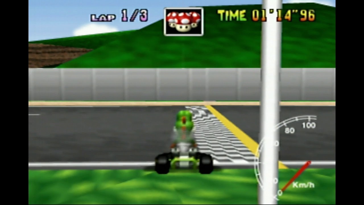 Mario Kart 64 - Luigi Raceway SC lap 1.81 - YouTube