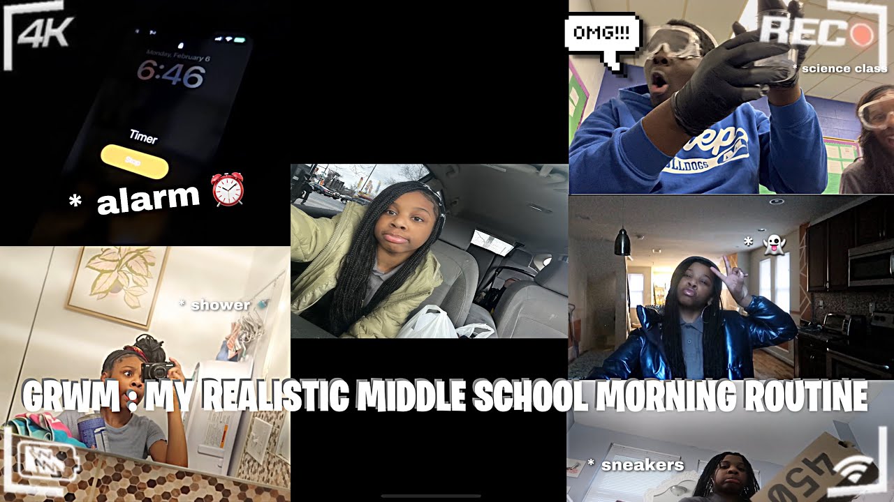 GRWM : MY REALISTIC SCHOOL MORNING ROUTINE!! - YouTube