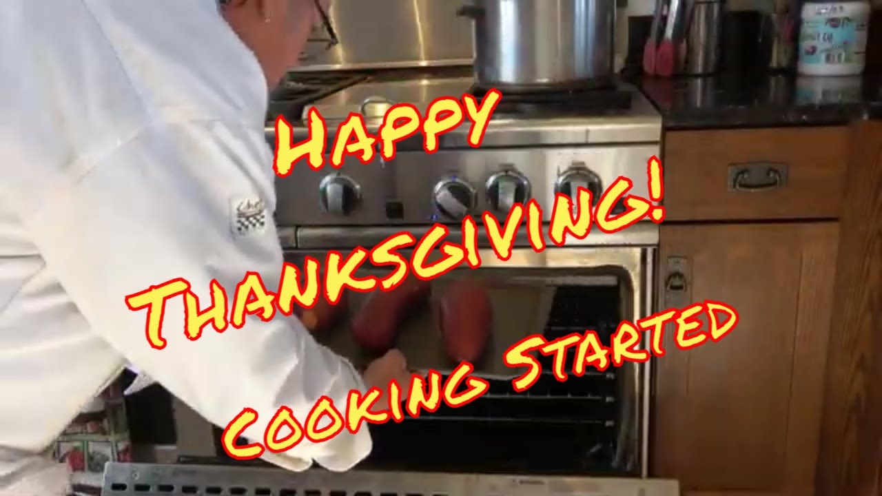 We Start Cooking For Thanksgiving - YouTube