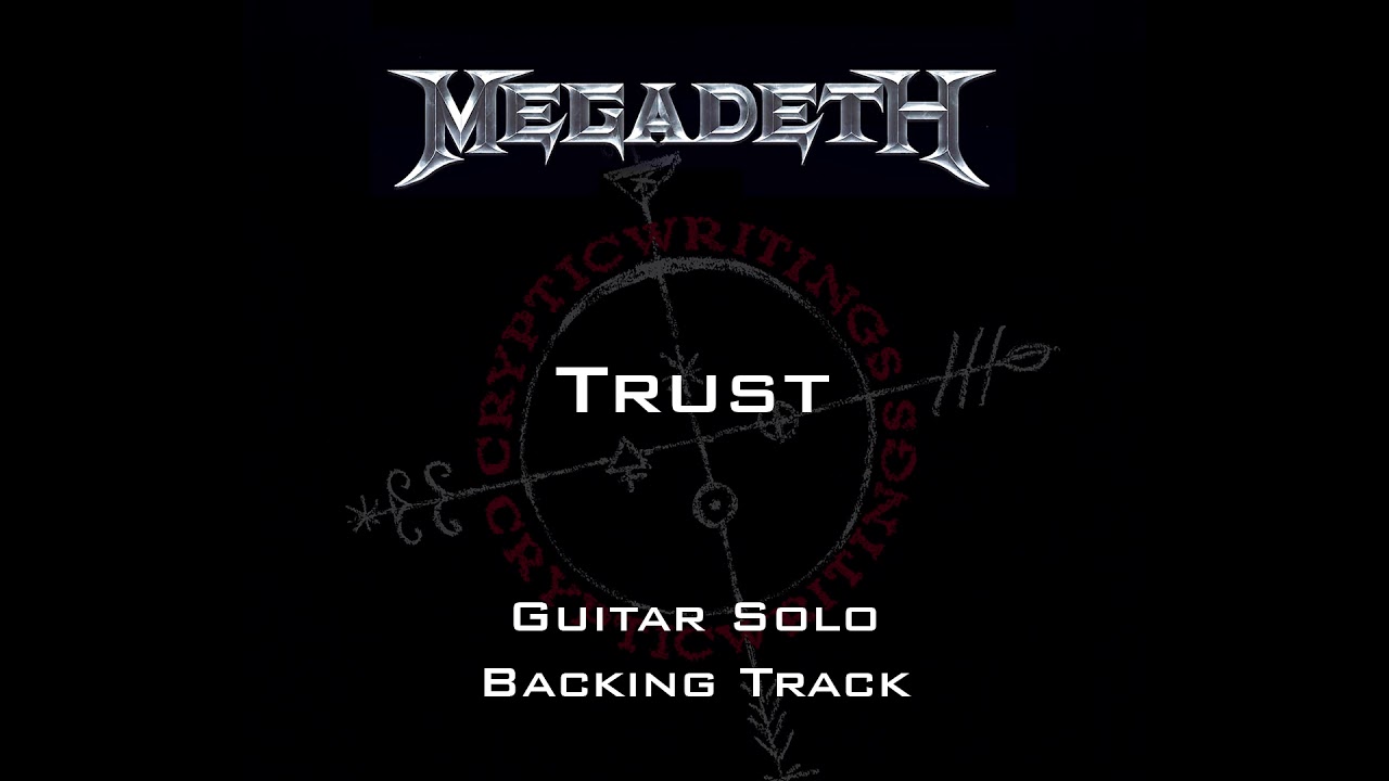Megadeth "Trust" Guitar Solo Backing Track - YouTube