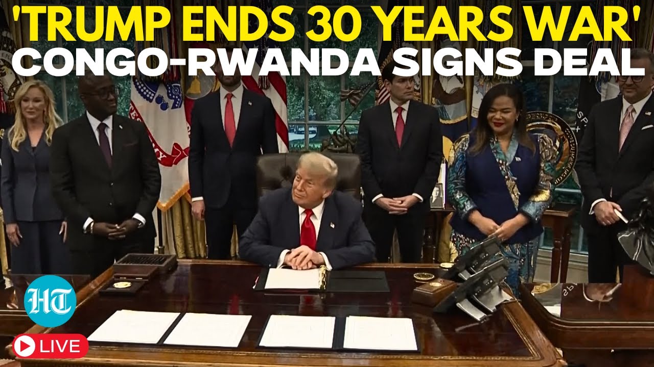LIVE: '30 Year War Ended' Trump Meets With Rwanda-DR Congo Leader After ...