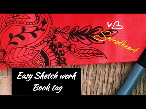 How to make an easy sketch for the book Rag|Easy Sketch work -Book Tag ...