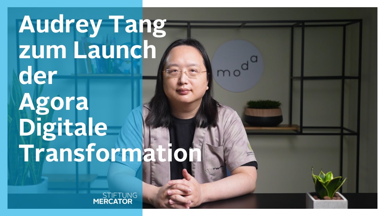 Audrey Tang (Digitalministerin Taiwan) zum Launch der Agora Digitale Transformation - YouTube