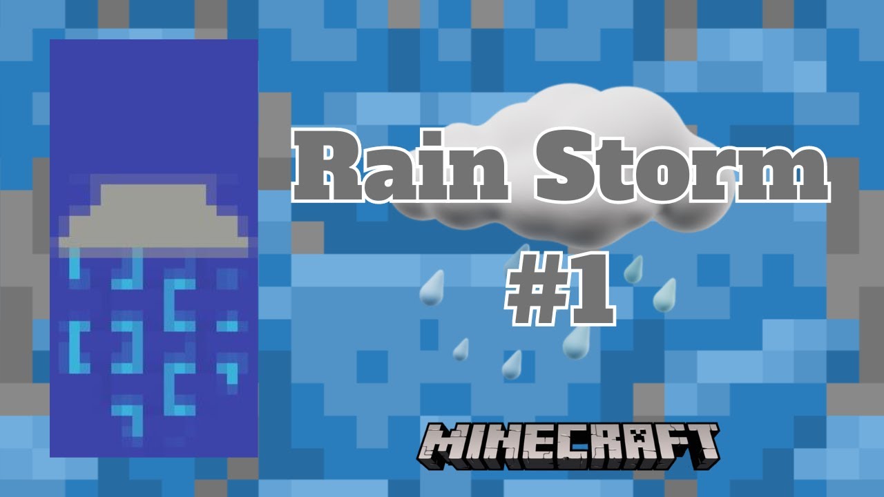Minecraft Rain Storm #1 Banner Design - It's Banner Time! - YouTube