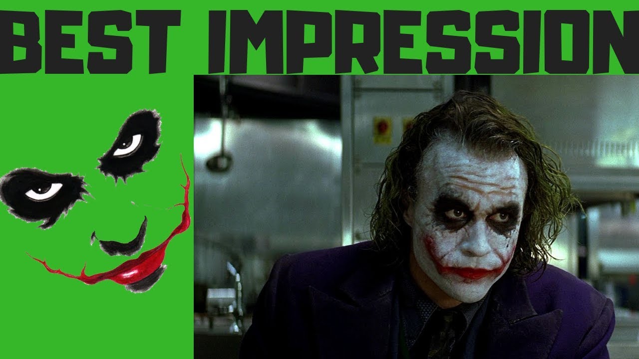 the dark knight mob scene: Joker impression (Heath Ledger) - YouTube