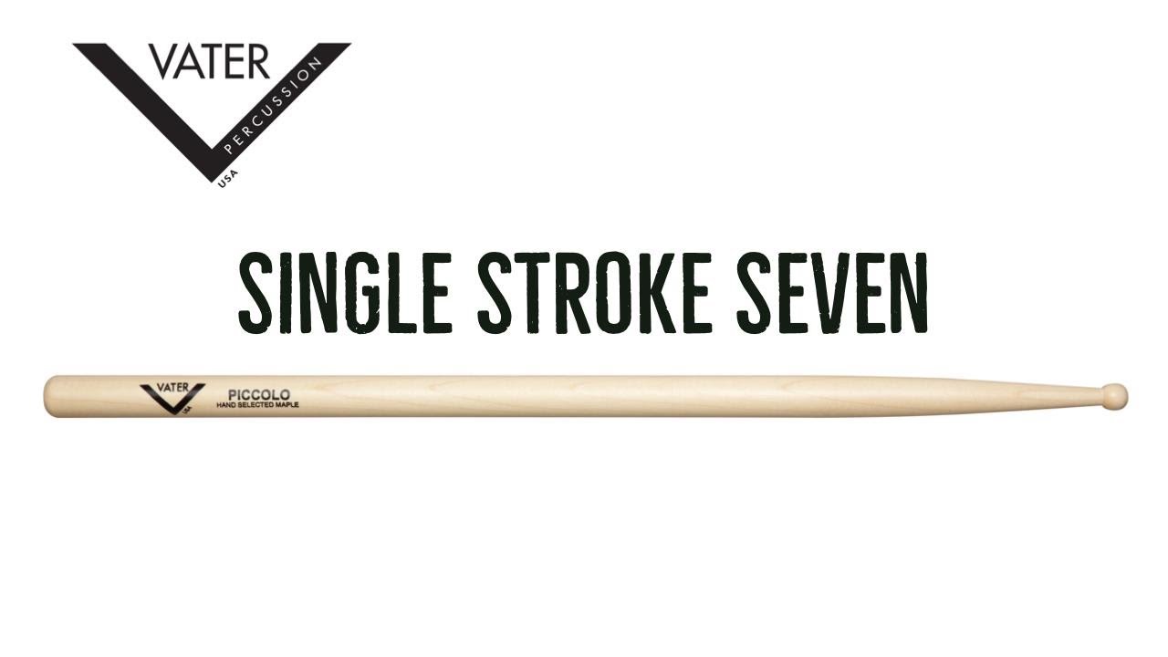 Rudiment Lesson Series - Single Stroke Seven - Vater Drumsticks - YouTube