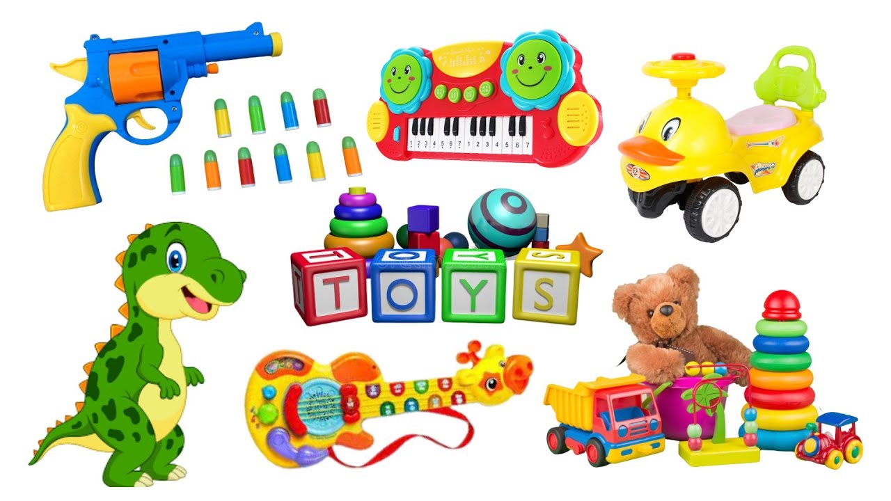 Toys Vocabulary - In English With Spelling - Learning For Toddlers (Edu ...
