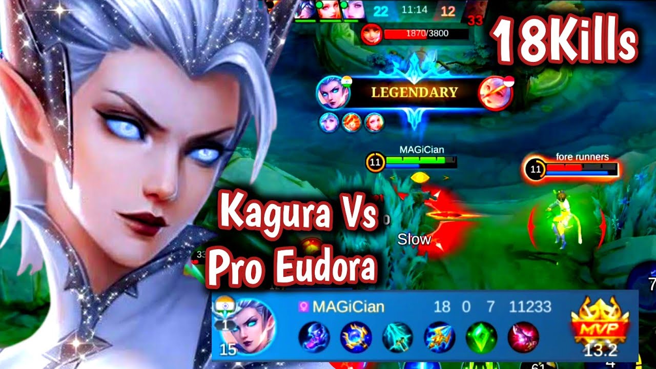 Pro Eudora vs Kagura : Wanwan Challenge Wrong Eudora in High rank Then This Happened Mlbb Eudora ...