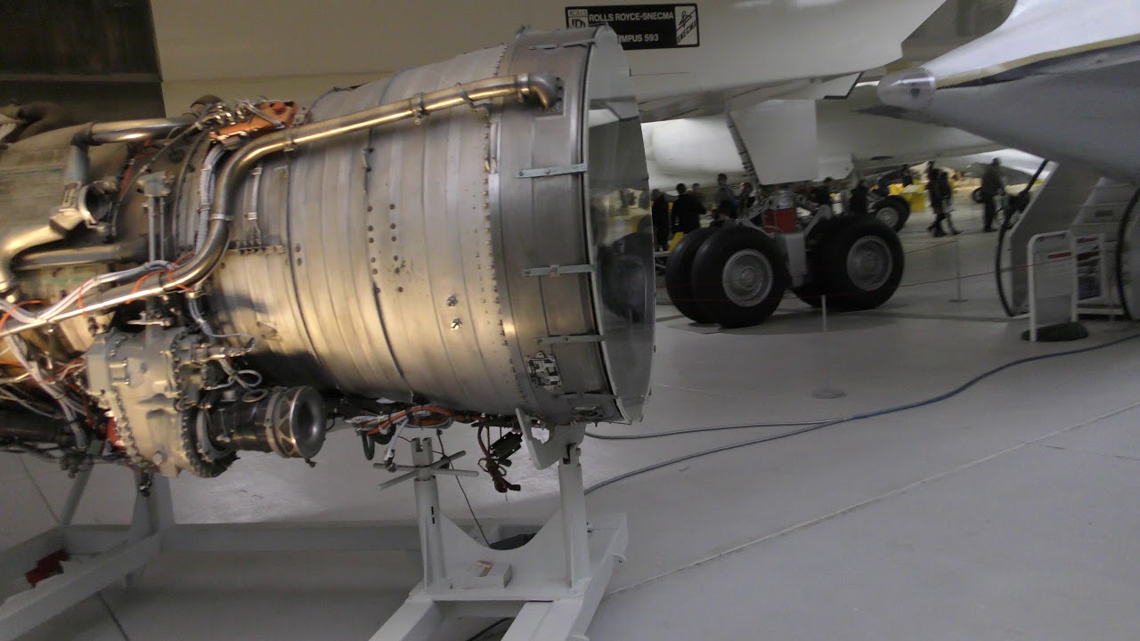 Engine Concorde etc in Duxford Museum 12nov17 1203p 4k - YouTube