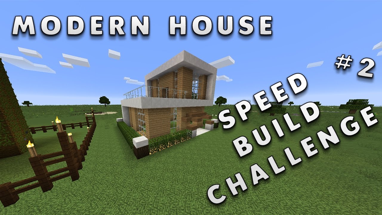 Minecraft Speed Build Challenge EP.2 - MODERN HOUSE!! - YouTube