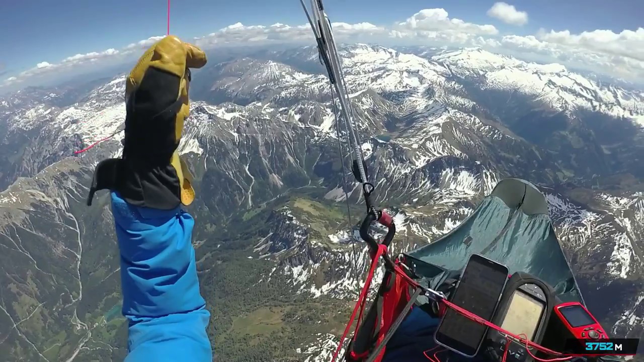 Paragliding high above the Alps // X-Alps Route check - YouTube