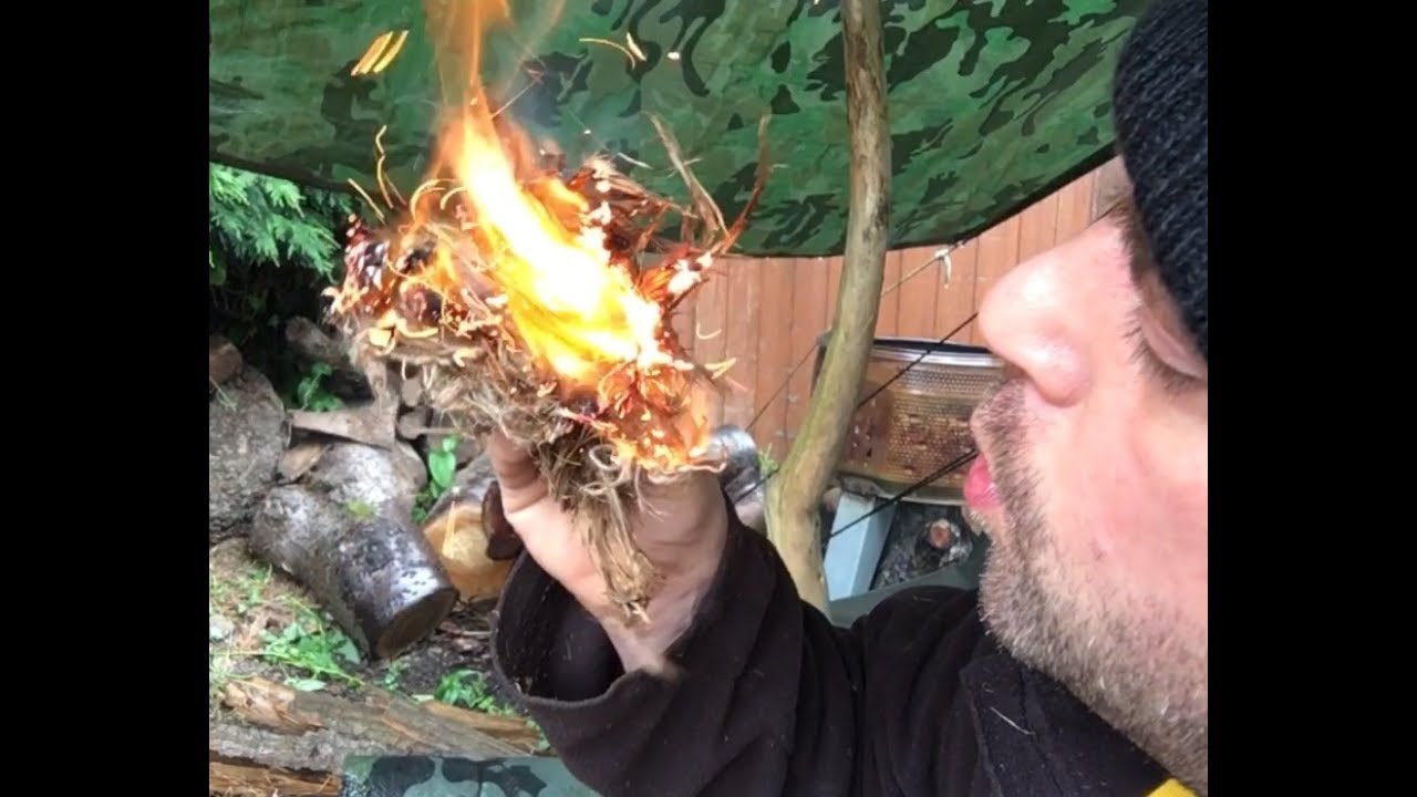 Traditional rope fire-lighter by dolphin - YouTube