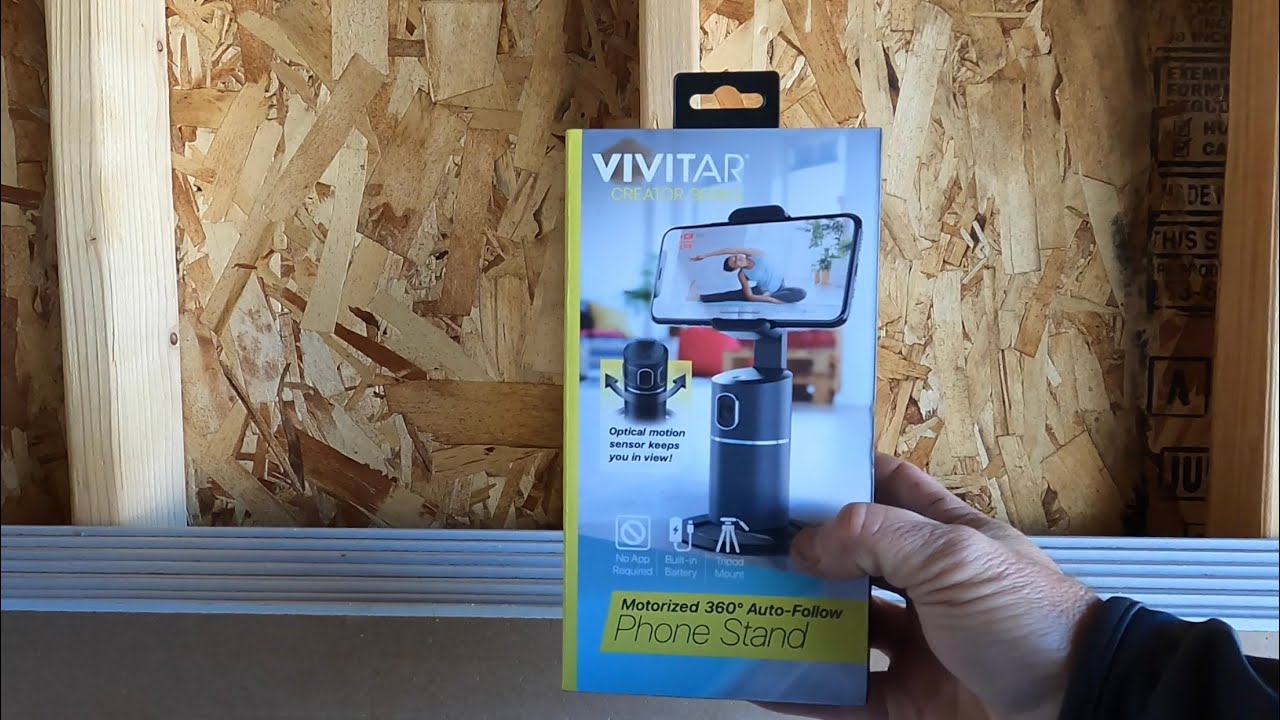 Vivitar motorized 360 degree auto follow phone stand from Walmart ...