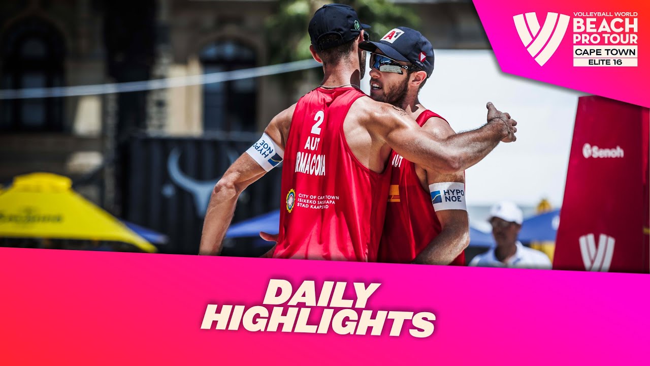 Day 2 Men's Daily Highlights Cape Town 2022 #BeachProTour - YouTube