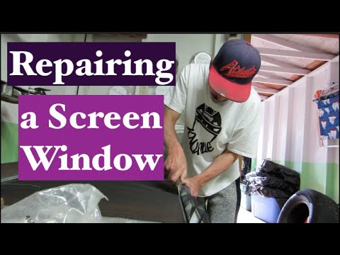 How To Repair a Screen Window - YouTube
