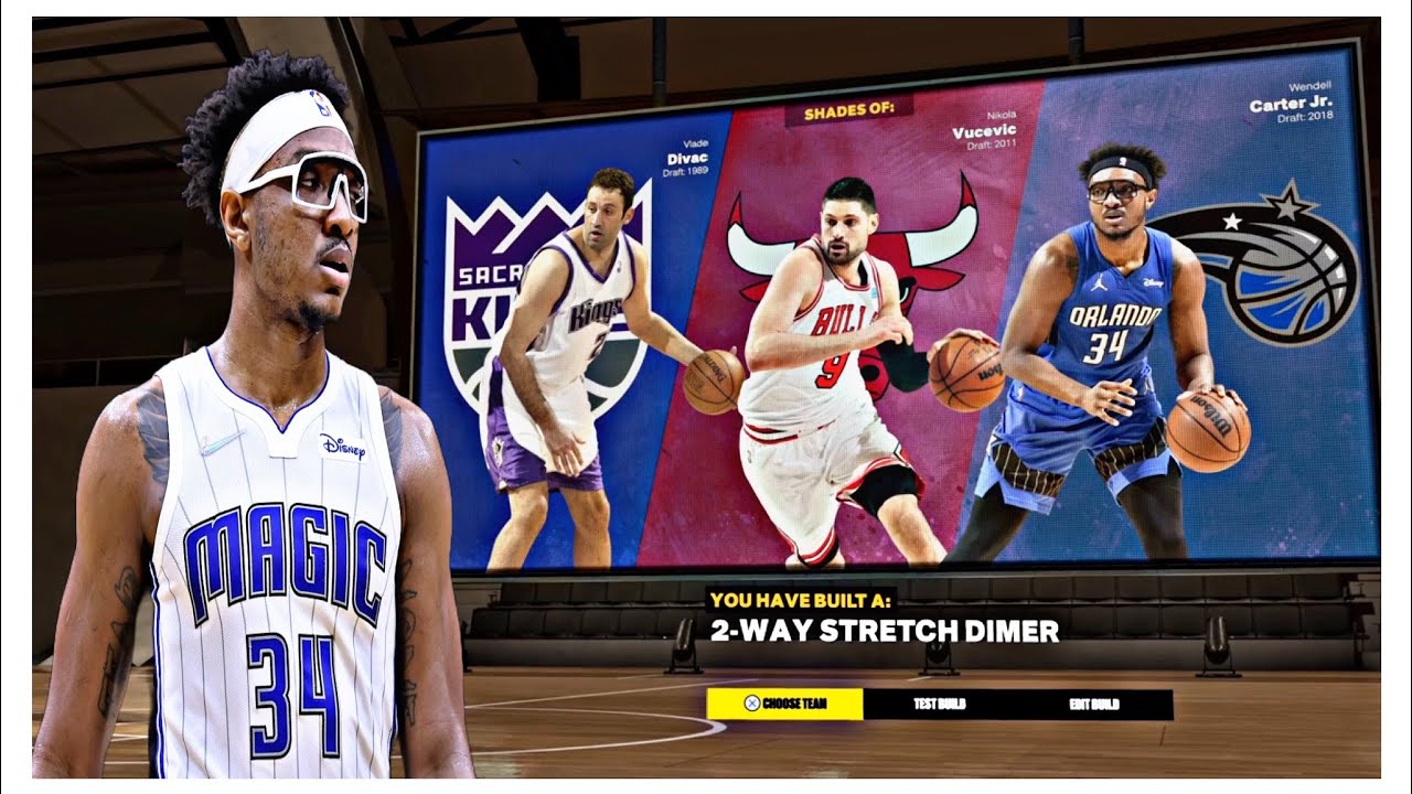 ELITE PASSING CENTER BUILD NBA 2K23 NEXT GEN (2 WAY STRETCH DIMER BUILD ...