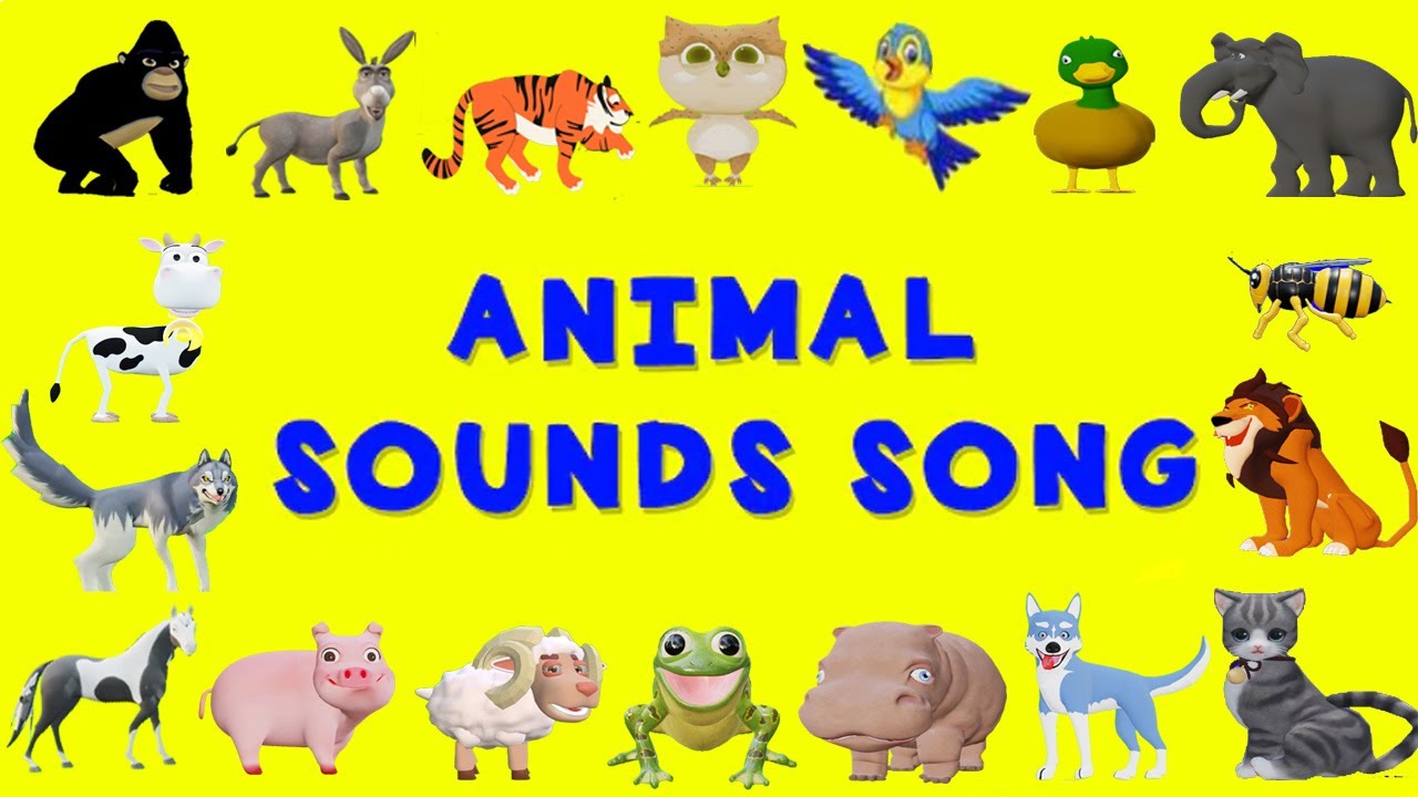 Hooray Animals Sound Song H1AB || Kids Animal Songs and Nursery Rhymes ...