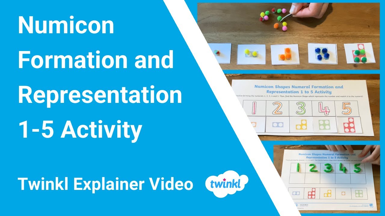Numicon: Number Formation and Representation 1-5 Activity - YouTube