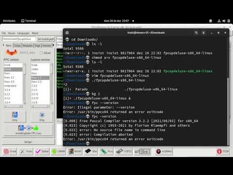 #7: Instalar o Lazarus-IDE com fpcupdeluge - Desenvolvimento com FreePascal/Lazarus com Linux ...