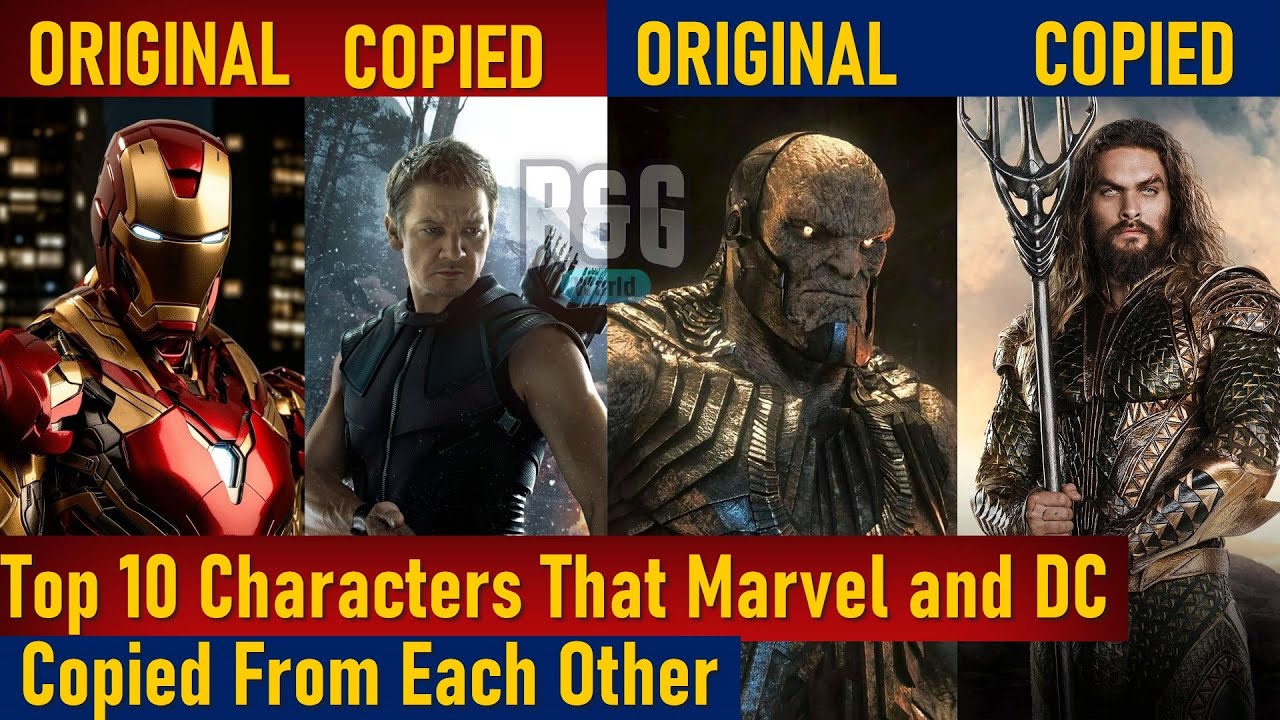 Top 10 Characters That Marvel and DC Copied From Each Other | Marvel vs ...