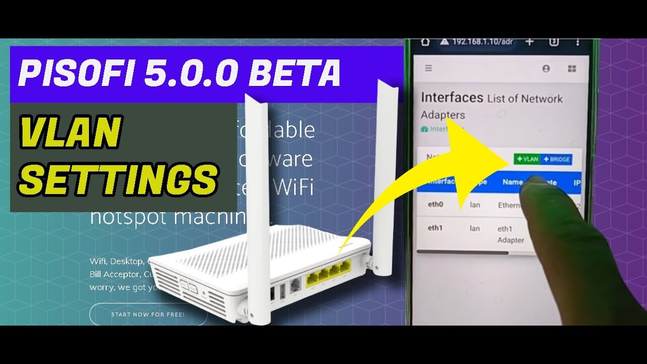 TUTORIAL : PAANU MAG SET NG VLAN INTERFACE SA PISOFI 5.0.0 BETA ...
