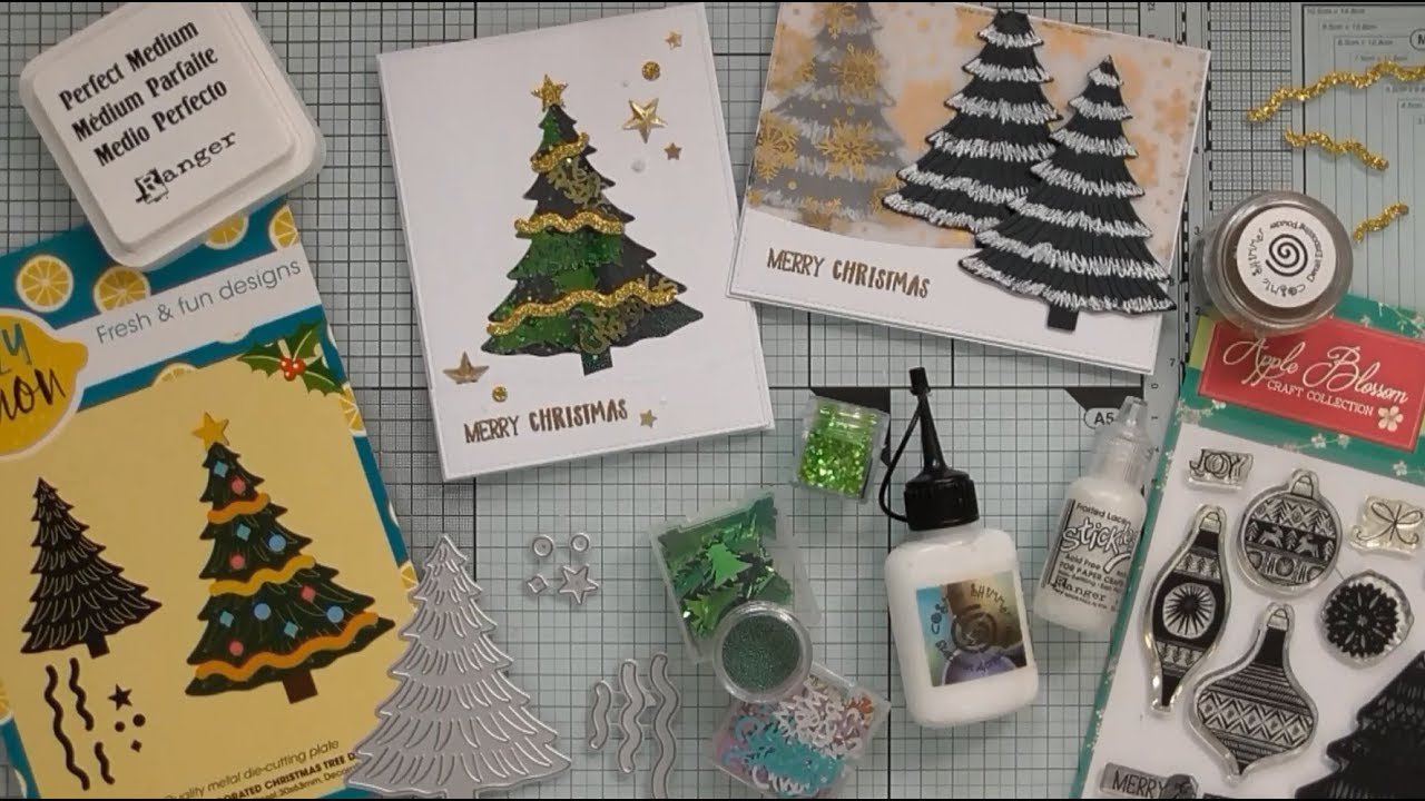 Christmas Tree Shaker Card :D - YouTube
