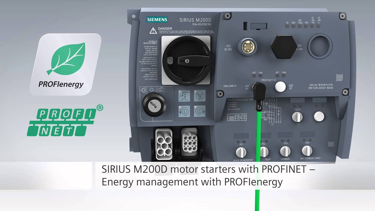 Brief overview of SIRIUS M200D motor starters - YouTube