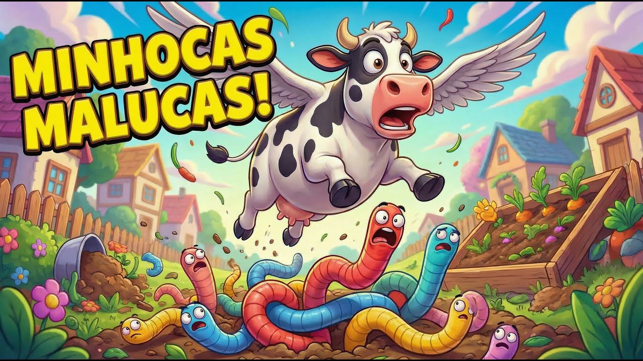A VACA VOADORA E AS MINHOCAS MALUCAS QUE TOMARAM A VILA! 🐮🪽🪱 # ...