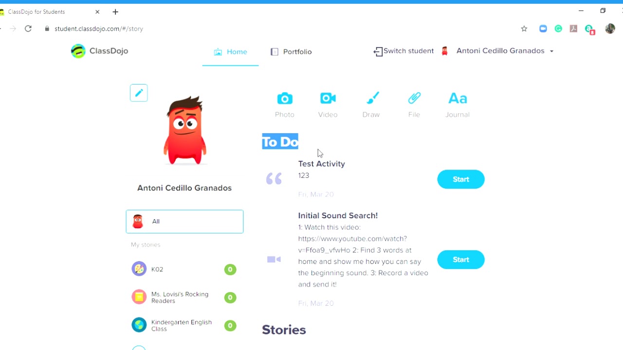 Classdojo Portfolio Computer Directions (Spanish) - YouTube