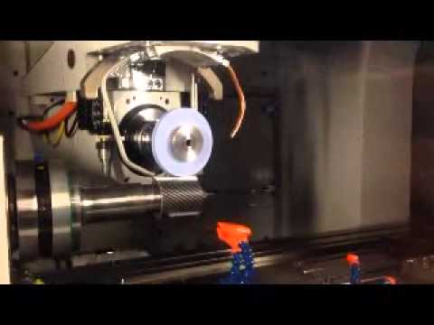 Haas Multigrind CB Grinding a Helical Form - YouTube