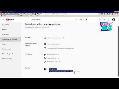 disable Home screen youtube Inline playback Play videos when you hover over them - YouTube
