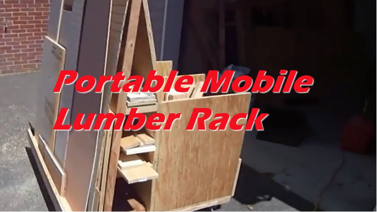 Portable Mobile Lumber Rack - YouTube