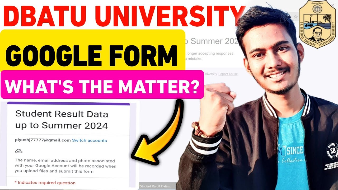 🔴 DBATU GOOGLE FORM BIG PROBLEM SOLVED || TUTORIAL FORM FILLING - YouTube