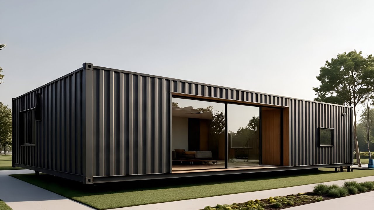 2-Bedroom Shipping Container House | Cozy Tiny Home 2x 40ft Container ...