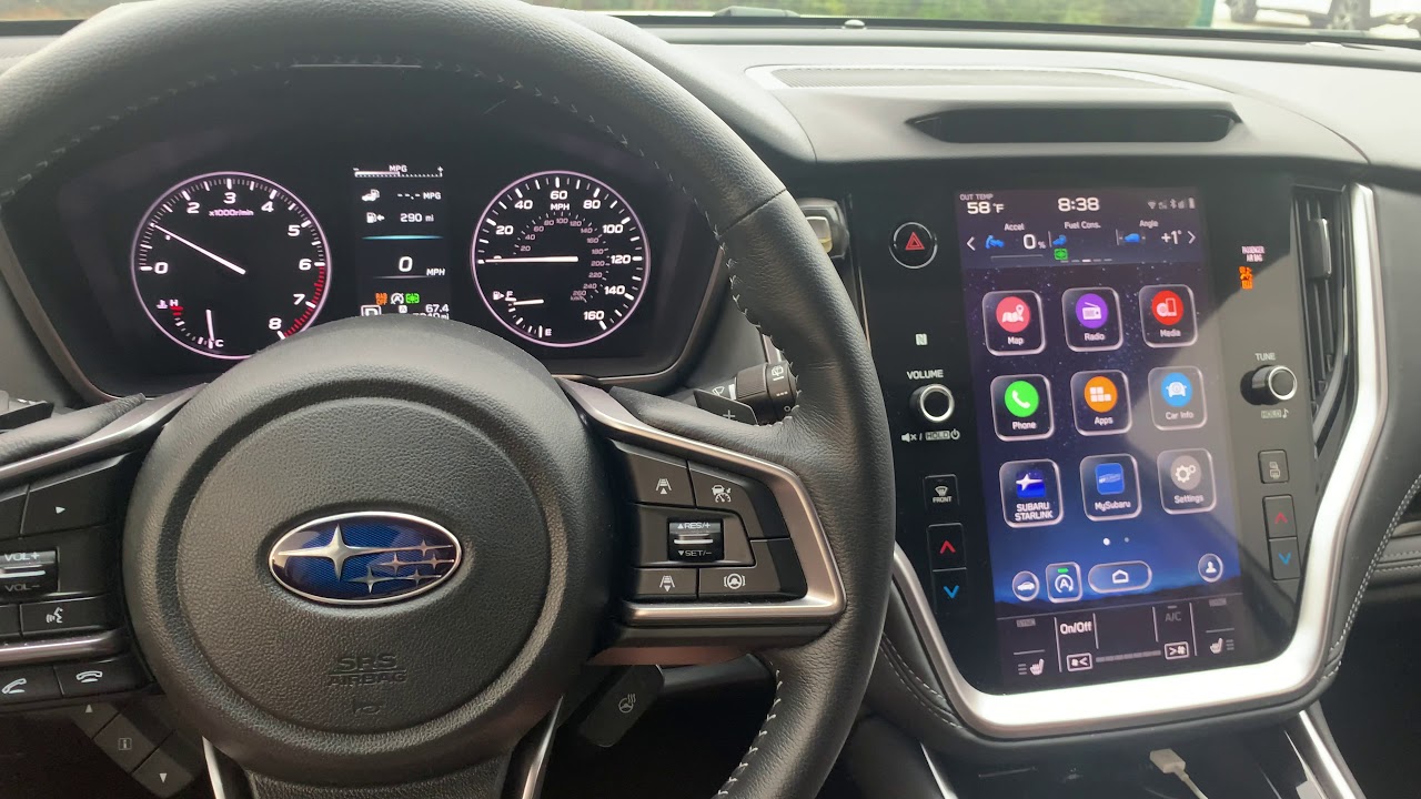 2020 Subaru Outback "Welcome" screen on reverse - YouTube