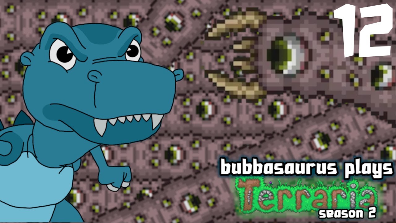 Bubbasaurus vs EATER OF WORLDS (ft. King Slime III) (Terraria Master ...
