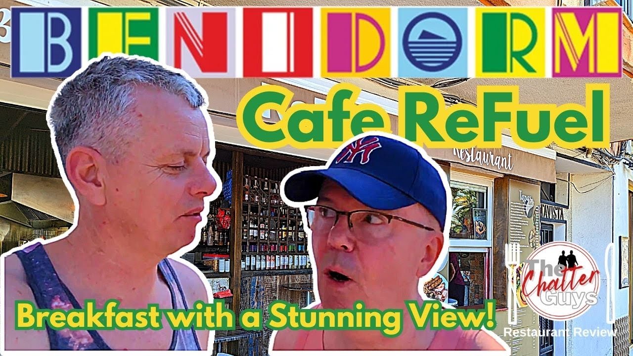 Cafe Refuel Bar Benidorm - BEST Breakfast with a VIEW? - YouTube