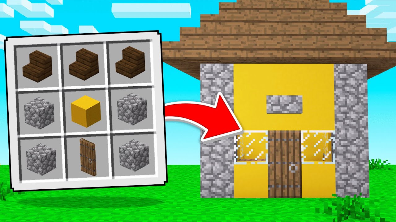 We CRAFTED Our Own HOUSES In Minecraft! - YouTube