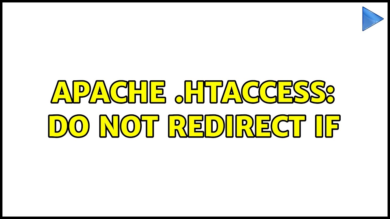 Apache htaccess Do Not Redirect If YouTube apache-htaccess-do-not-redirect-if-youtube