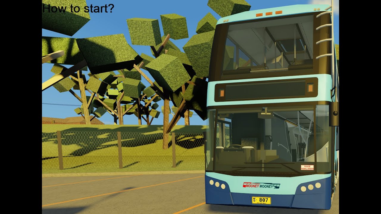 How to start a bus in buses of NSW Roblox - YouTube