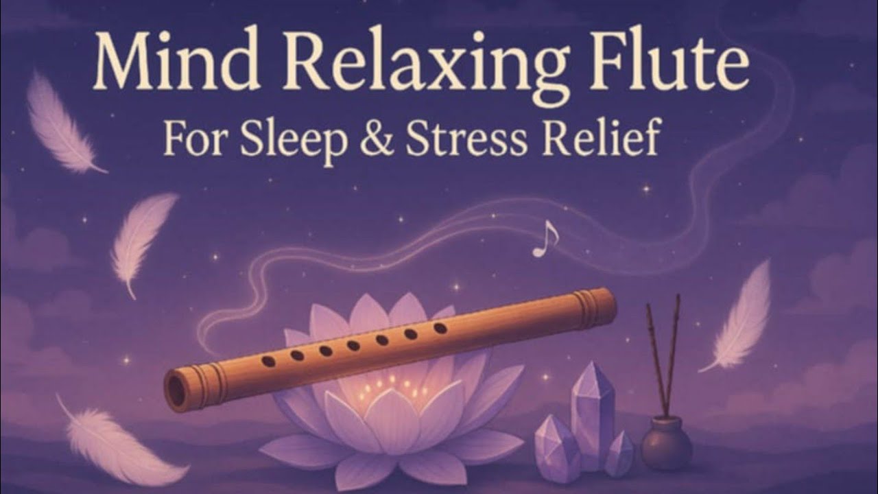 Mind Relaxing flute For Sleep & Stress Relief | 1 Hour Of Healing ...
