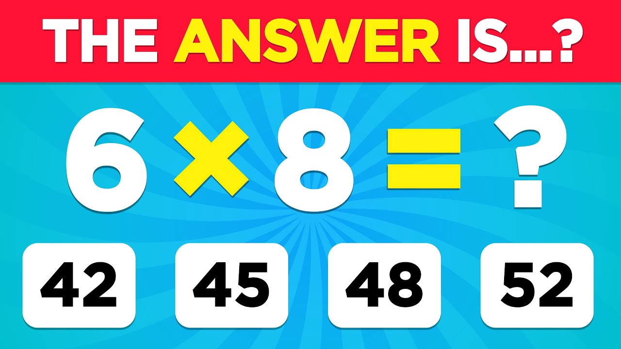 Can You Pass This Maths Quiz...? ️🧠 | Easy, Medium, Hard, Impossible ...