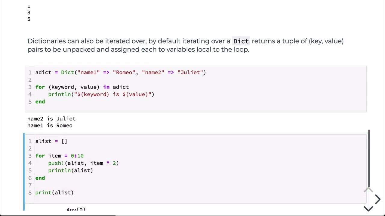 Julia For and While Loops - YouTube