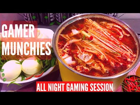 ALL NIGHT GAMING SESSION | MIDNIGHT FOOD - YouTube