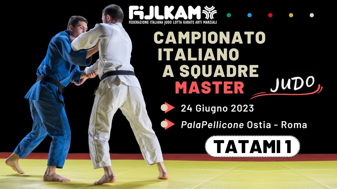Judo 🥋 Campionato Italiano a Squadre Master 2023 ️ Tatami 1 - YouTube