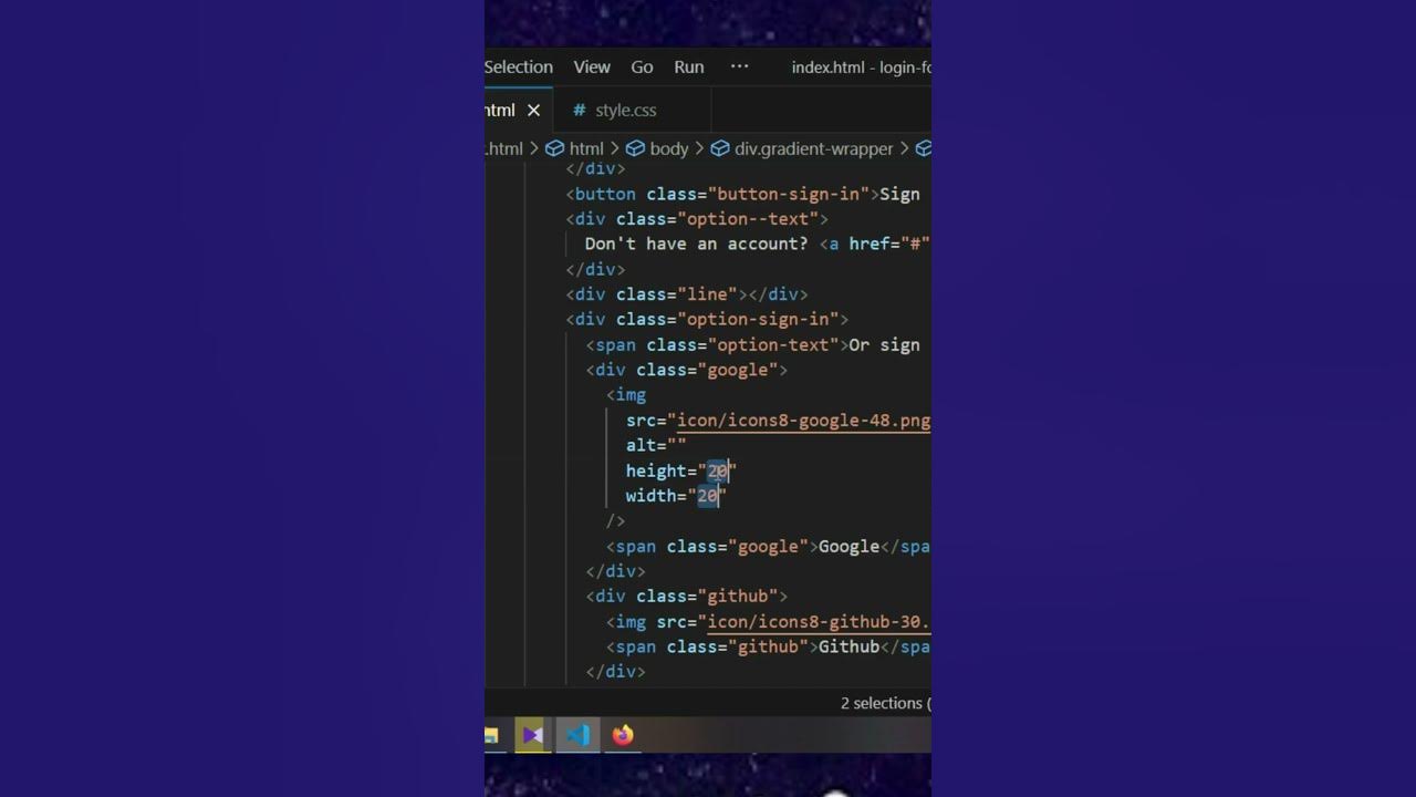 #Part36 Membuat Login Form UI Dengan HTML & CSS #tutorial #html5 #javascript #html #webdesign # ...