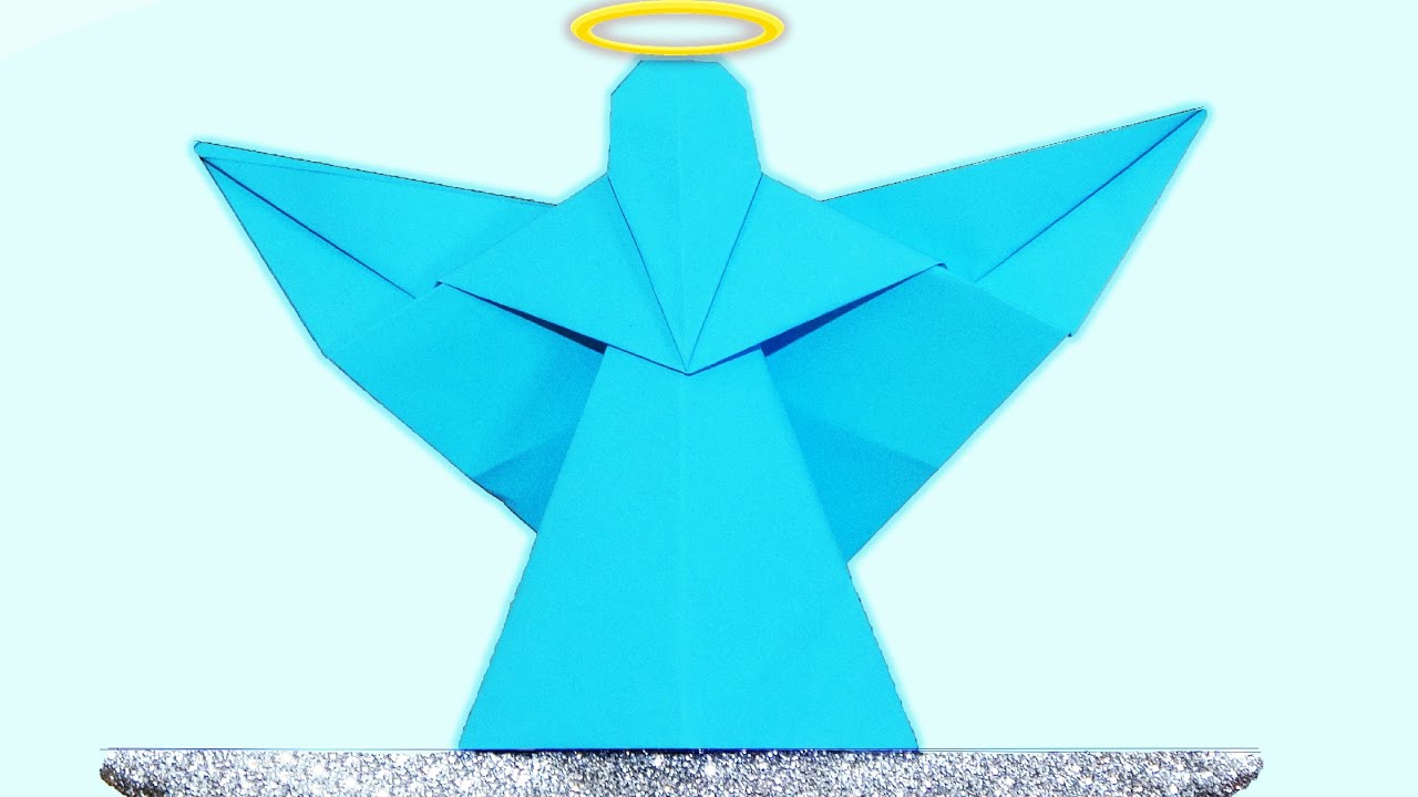 CÓMO HACER ÁNGEL DE PAPEL PARA NAVIDAD RÁPIDO Y FÁCIL / angelitos de ...